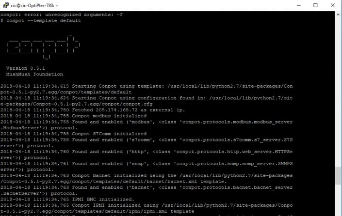 Conpot (installation – Evaluation) – Hamid Talebi